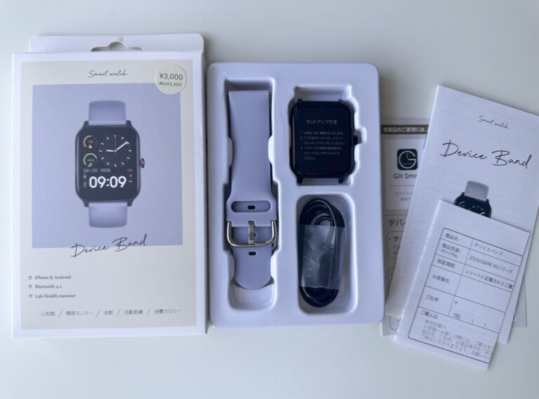 3COINS スマートウォッチ デバイスバンドの実機レビュー！3,000円台で購入できる普段使い可能な高コスパ商品 - Rentio PRESS [レンティオプレス]